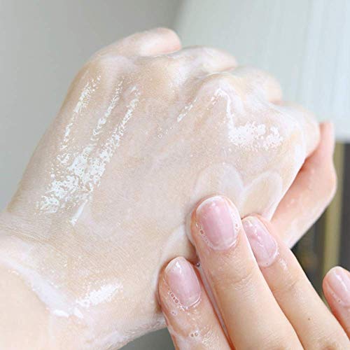 9 wishes Rice Foaming Cleanser 4.0Fl. Oz, 120ml (1 Pack) Non-Drying Mineral Face Cleansing - Gentle Exfoliator without Irritation - Rice Bran Extract and Rice Powder - Korean face wash