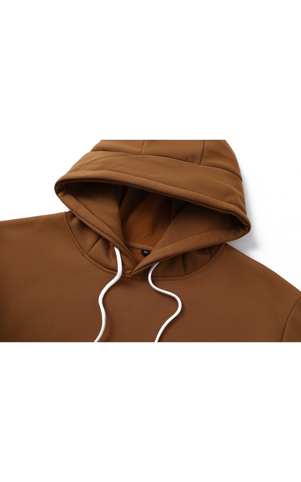 LQHHYLYX Mens Hoodie Multicolor Panel Sweatshirt Fleece Long Sleeve Sports Tops (Medium, Light tan)