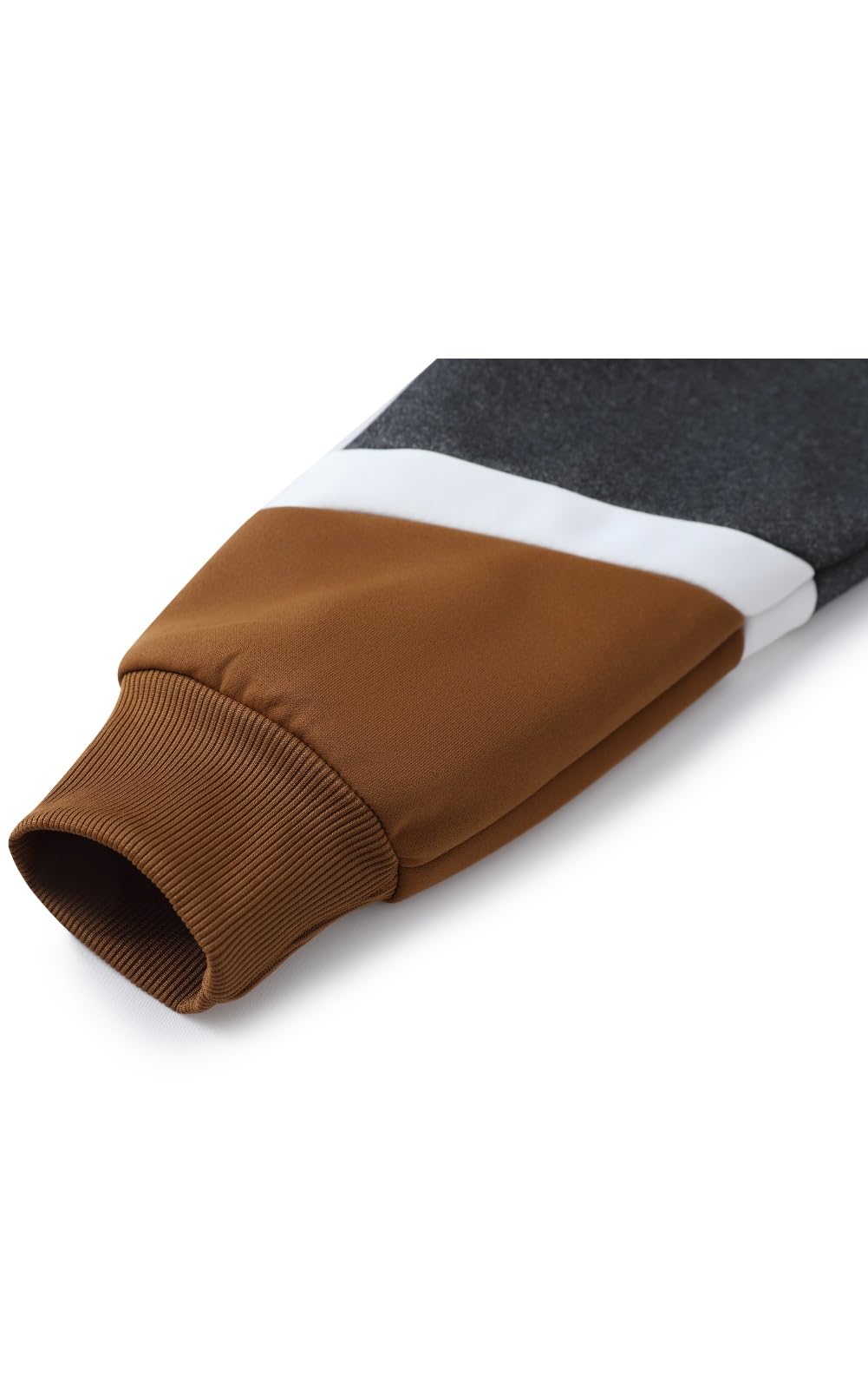 LQHHYLYX Mens Hoodie Multicolor Panel Sweatshirt Fleece Long Sleeve Sports Tops (Medium, Light tan)