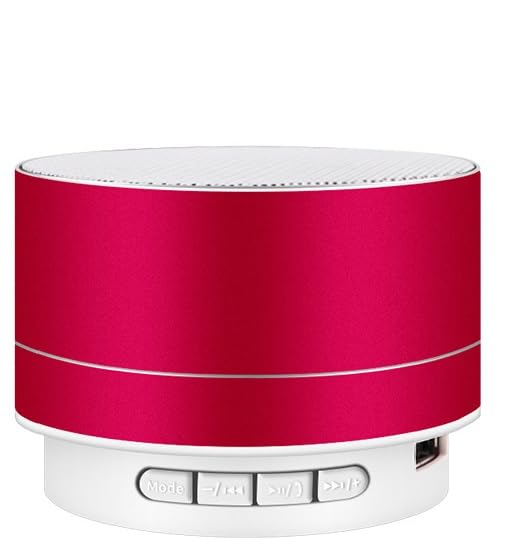 ZEJAL Portable Bluetooth Speaker A10 Metal Bluetooth Sound Phone Laptop subwoofer Mini Steel Cannon Wireless Card Small Speaker red/Blue/Gold/Silver/Black/Pink Poplar Speaker (Red)