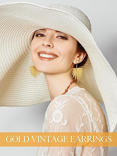 Glenmal 6 Pair Gold Threader Dangle Earrings Long Chain Threader Statement Drop Dangle Earrings Jewelry for Women(Stylish Style)