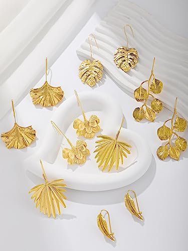 Glenmal 6 Pair Gold Threader Dangle Earrings Long Chain Threader Statement Drop Dangle Earrings Jewelry for Women(Stylish Style)
