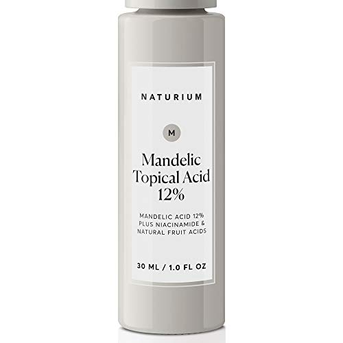 Naturium Mandelic Topical Acid 12%, Plus Niacinamide & Natural Fruit Acids, Anti-Aging Skin Treatment, 1.0 oz