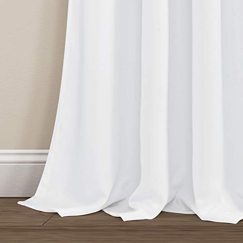 Lush Decor Lush DÉCOR Navy Estate Garden Print Curtains Room Darkening Window Panel Set for Living, Dining, Bedroom (Pair), 84” Long x 52” Wide