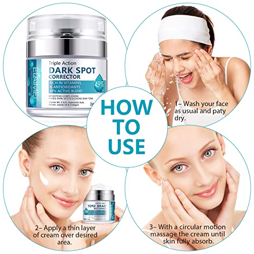 Dark Spot Remover For Face, Dark Spot Corrector and Remover, Sun Spots Melasma Freckle Remover, Packed with vitamins and natural extracts to treat dark spots, age spots, or sunspots (A)