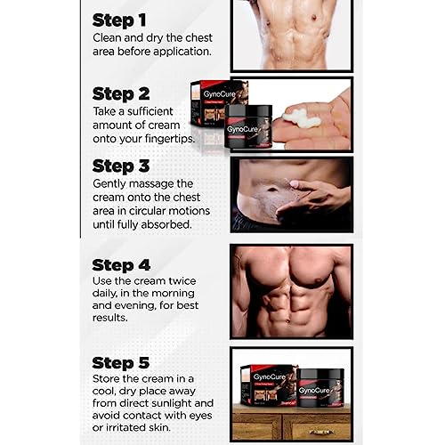 SLPB Gynocure Chest Firming Cream, 60g Gynecomastia Tightening Cream for Men, Hot Cream Anti Cellulite Cream (2Pcs)