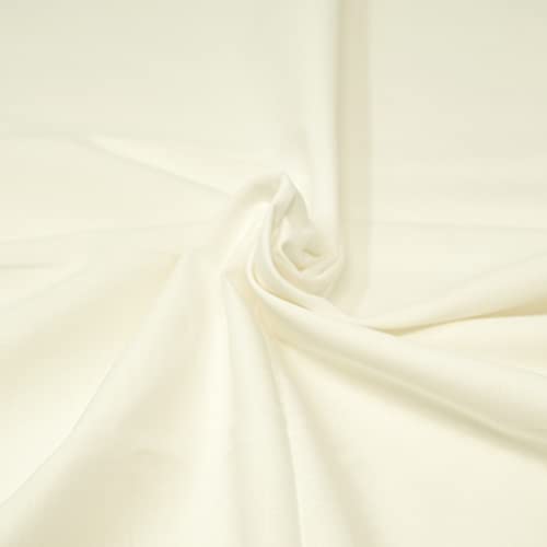 Roc-Lon 107/108" 100% Cotton Bleached Permanent Press, Cut by Yard, White