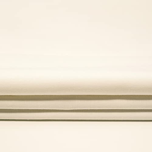 Roc-Lon 107/108" 100% Cotton Bleached Permanent Press, Cut by Yard, White