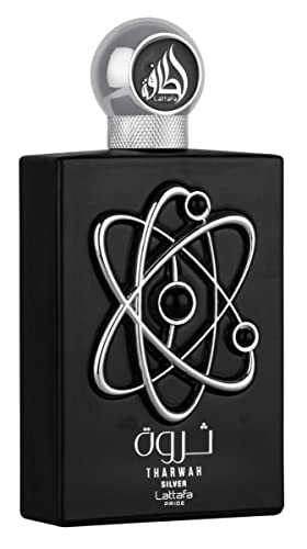 Tharwah Silver By Lattafa Pride Eau De Parfum 100ml(3.4 Oz) | Mint, Bergamot, Clary Sage, Lavender, Cedarwood, Musk, Vetiver | By Lattafa Perfumes