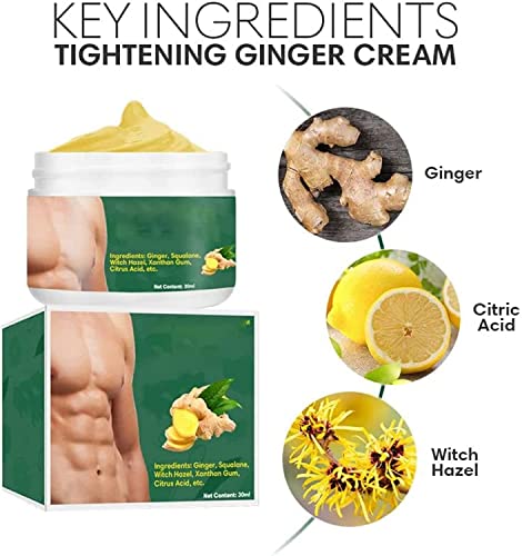Endxedio SoliPac Gynecomastia Tightening Ginger Cream,Gynecomastia Tightening Ginger Cream,Effectively Shrinks Men Chest Tightening Ginger Cream,Effective Remove Excess Fat (3pcs)