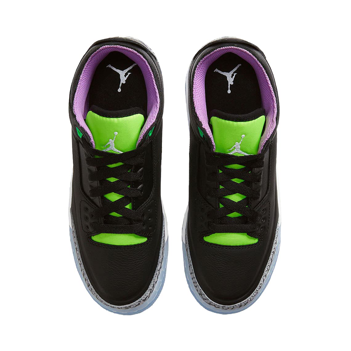 Jordan Air 3 Retro SE (Big Kid) Black/White/Electric Green/Violet Shock 5.5 Big Kid M