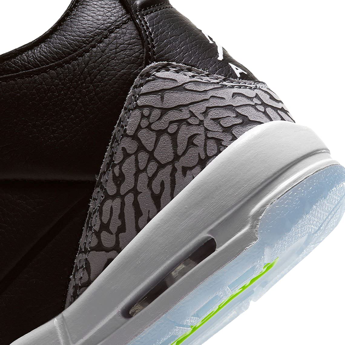 Jordan Air 3 Retro SE (Big Kid) Black/White/Electric Green/Violet Shock 5.5 Big Kid M