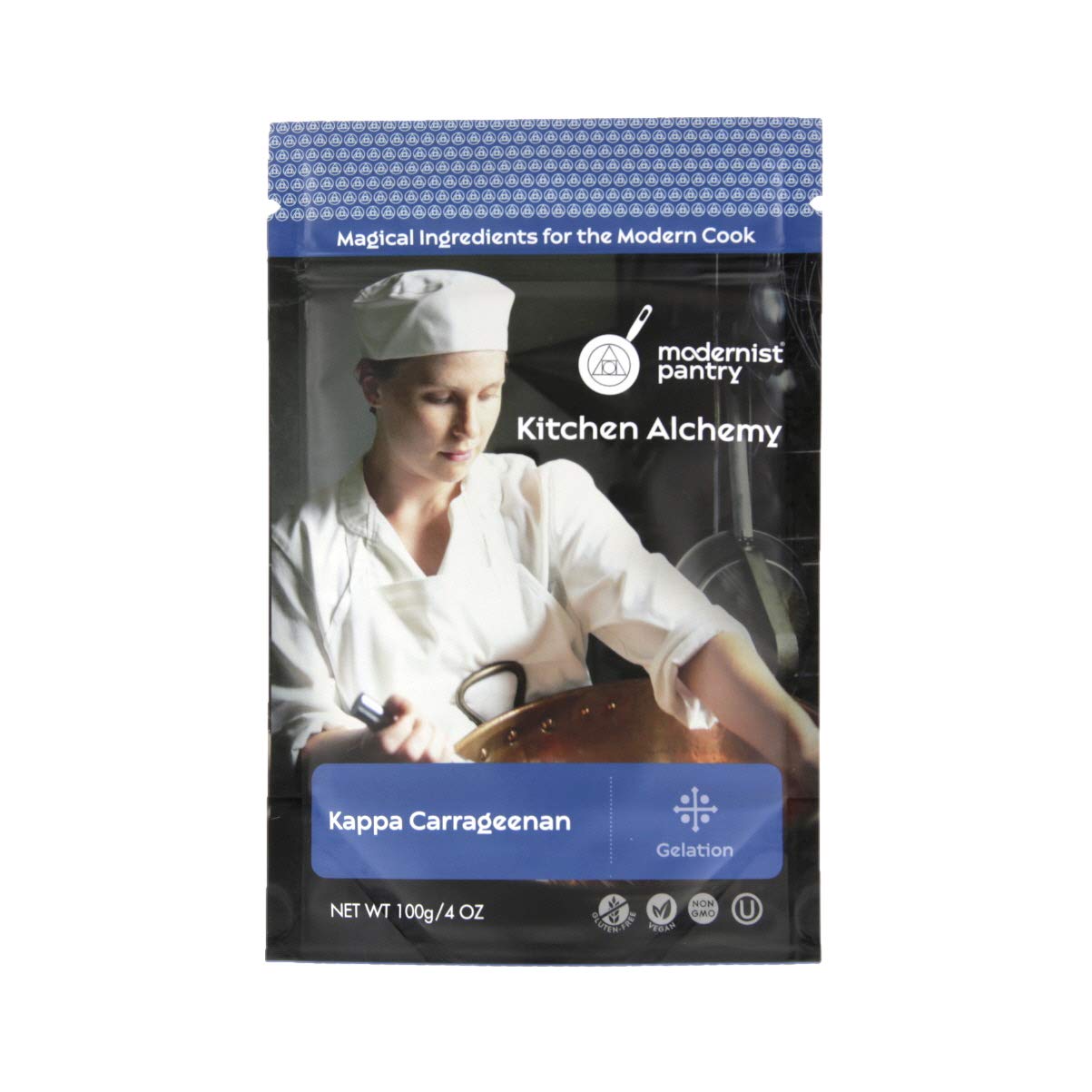 Pure Refined Kappa Carrageenan ⊘ Non-GMO Vegan OU Kosher Certified - 100g/4oz (The original recommended for Vegan Cheese)