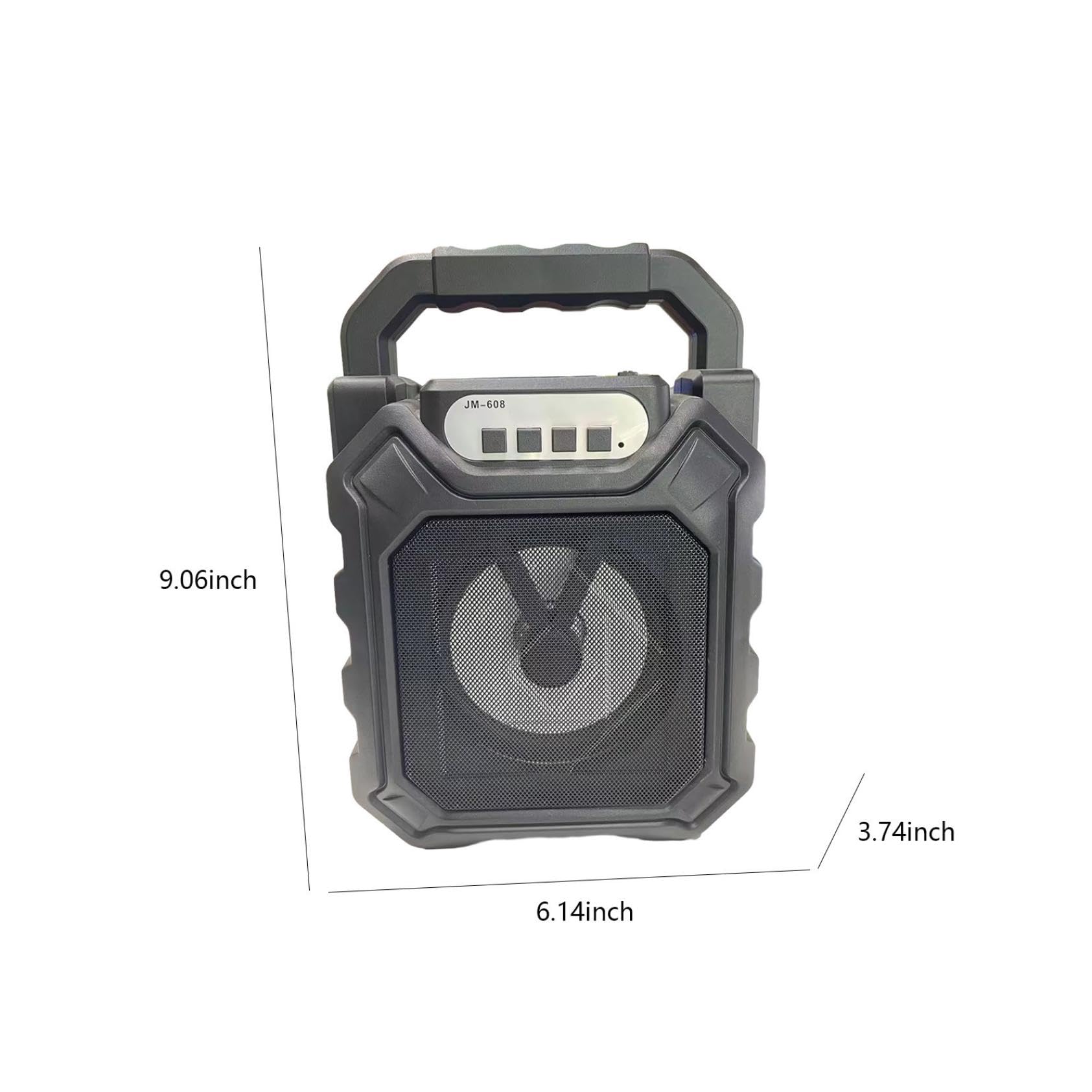 Bluetooth Speaker, Outdoor Portable Stereo with Colourful Running Lights, Portable Mini Stereo