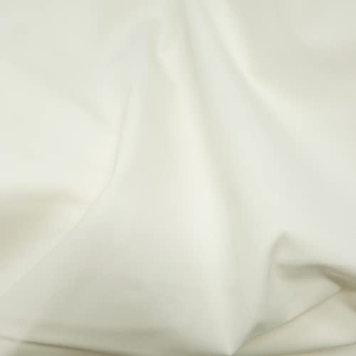 Roc-Lon 90'' 100% Cotton Ava-Lon Permanent Press, Cut by Yard, Bleached White