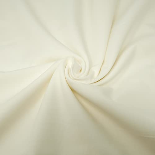 Roc-Lon 90'' 100% Cotton Ava-Lon Permanent Press, Cut by Yard, Bleached White