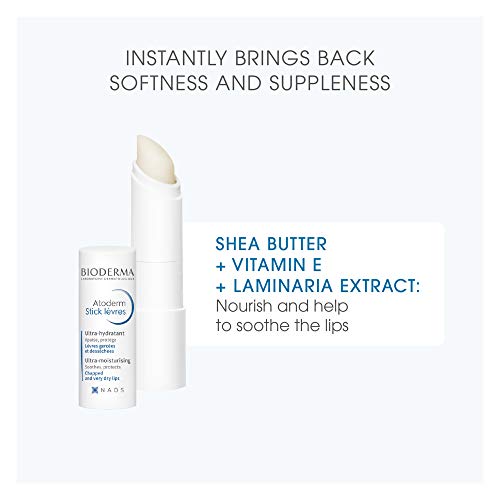 Bioderma - Atoderm - Lip Stick - Hydrating, Soothing and Renewing Lip Stick - for Dry Lips , Pack of 2
