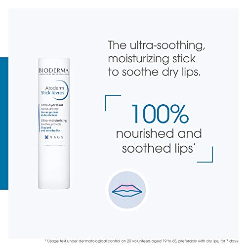 Bioderma - Atoderm - Lip Stick - Hydrating, Soothing and Renewing Lip Stick - for Dry Lips , Pack of 2