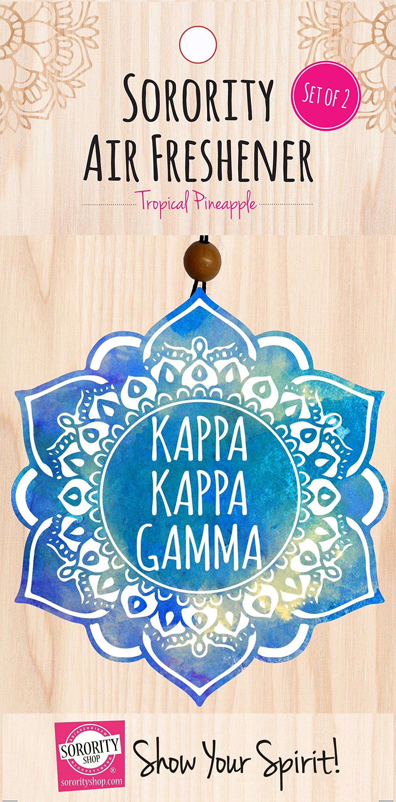 Kappa Kappa Gamma - Mandala Air Freshener - 2/Pack