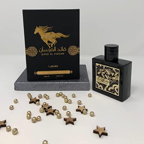 Lattafa Qaed Al Fursan for Unisex Eau de Parfum Spray, 3 Ounce