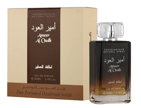 Lattafa Perfumes Collection |Ameer Al Oud Intense Oud & Ameer Al Oudh |EDP-100ML-3.4Oz| Woody, Sweet Oud, Bukhoor |Oriental Perfum. (xtra value pack)