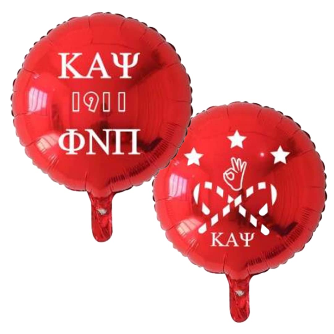 Kappa Alpha Psi, Nupe Mylar/Foil Balloons (10/pack), White