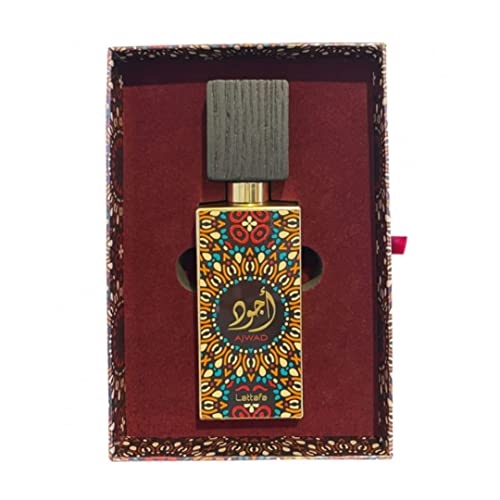 Lattafa Ajwad Eau De Parfum Spray for Unisex, 2.0 Ounce