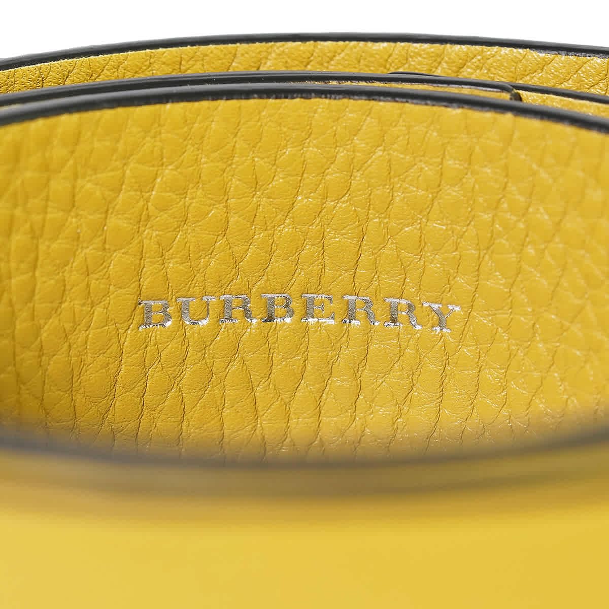 Burberry The Small Ladies Belt Bag Grainy Leather Belt- Cornflower Yellow