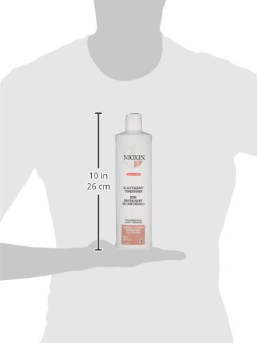Nioxin System 3 Scalp Therapy Conditioner, Color Treated Hair with Light Thinning, 16.9 Fl Oz