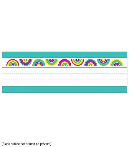 Carson Dellosa Kind Vibes 36PC Name Plate for Desk, Boho Rainbow Nametags for Chalkboard Labels, Locker Decor, Room Organizer, and More, Classroom Organization Teacher Supplies