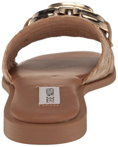 Steve Madden Women's Gene Sandal, Raffia, 7.5