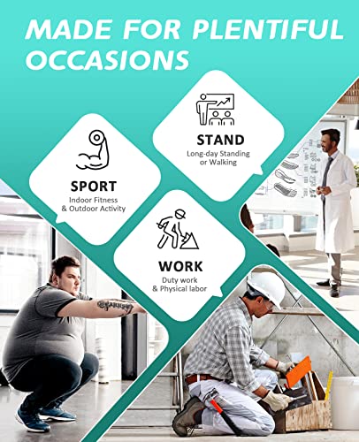 TANSTC High Arch Support Insoles for Shoes - Reduce Foot Pain, Improve Balance, and Provide Shock Absorption