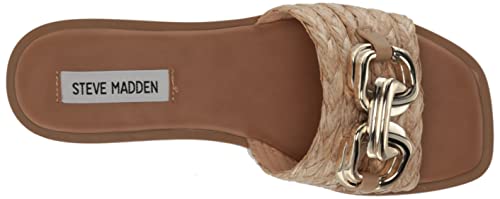 Steve Madden Women's Gene Sandal, Raffia, 7.5