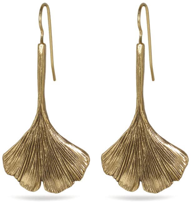 Ginkgo Leaf Earrings - Museum Reproductions - Made in the United States