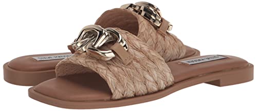 Steve Madden Women's Gene Sandal, Raffia, 7.5