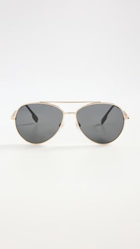 BURBERRY Classic Aviator Sunglasses, Gold/Dark Grey, One Size
