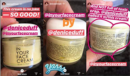 In Your Face CREAM Luxurious Moisturizer for Face | 100% Natural CoQ10 & Vitamin C Face Cream | Adds Layers of Hydration | Softens Signs of Aging & Restores Skin's Balance