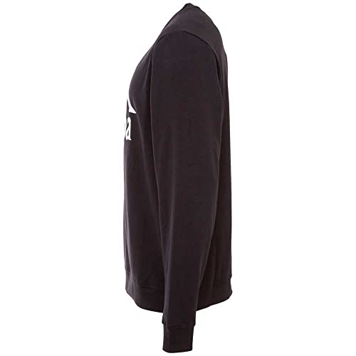 Kappa Sertum RN Sweatshirt 703797-19-4006, Mens, Caviar, XL Black