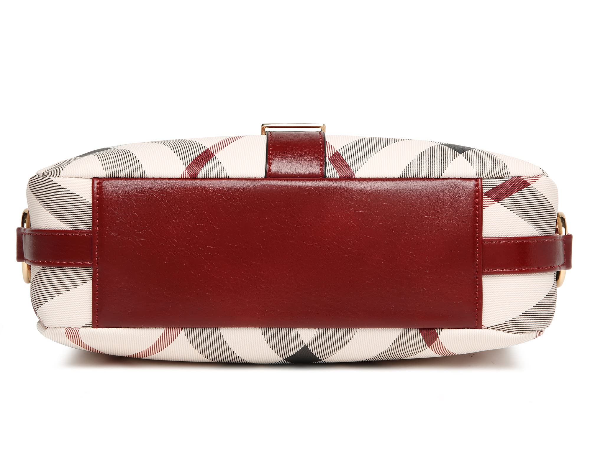 sqlp Small Crossbody Purse for Women Travel Shoulder bag Womens Cross body Bag Evening Bag Wine Red with White