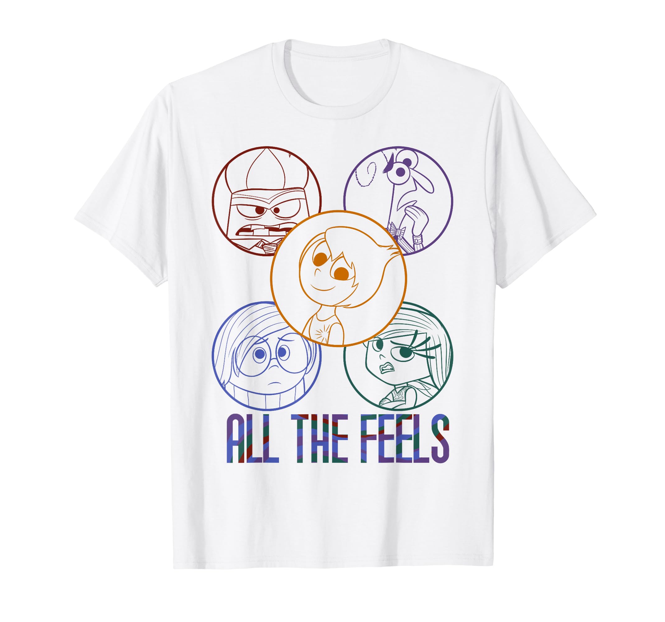 Disney Pixar Inside Out All The Feels Group Shot T-Shirt T-Shirt