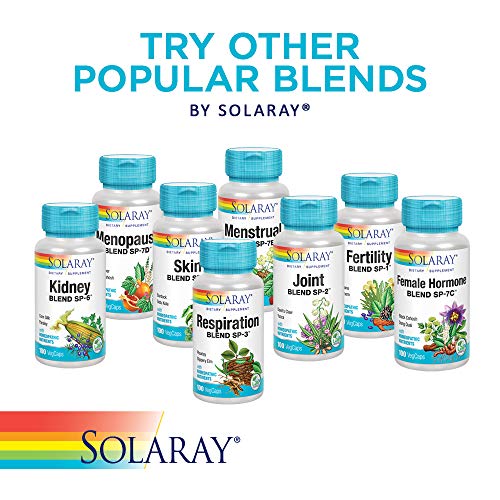 SOLARAY Hair Blend SP-38 | Herbal Blend w/ Cell Salt Nutrients to Help Support Healthy Hair | 50 Servings | 100 VegCaps