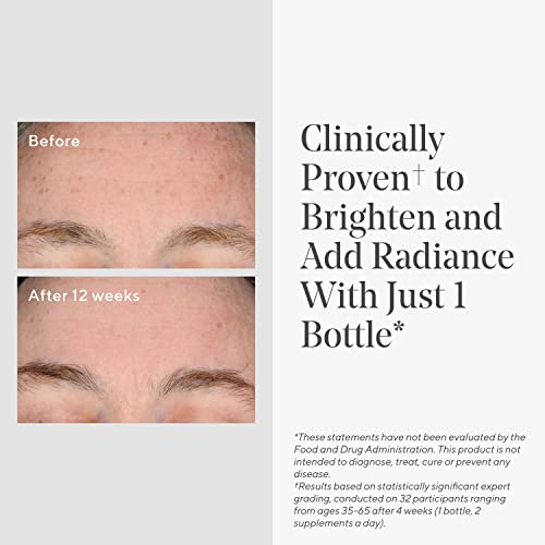Murad Bright & Even Supplement – Pure Pomegranate Extract and Glutathione for Radiant, Glowing Skin – Reduce Appearance of Dark Spots from Within, 60 Capsules - 30 Day Supply
