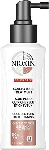 Nioxin System 3 Scalp & Hair Treatment, Color Treated Hair with Light Thinning, 6.8 Fl Oz