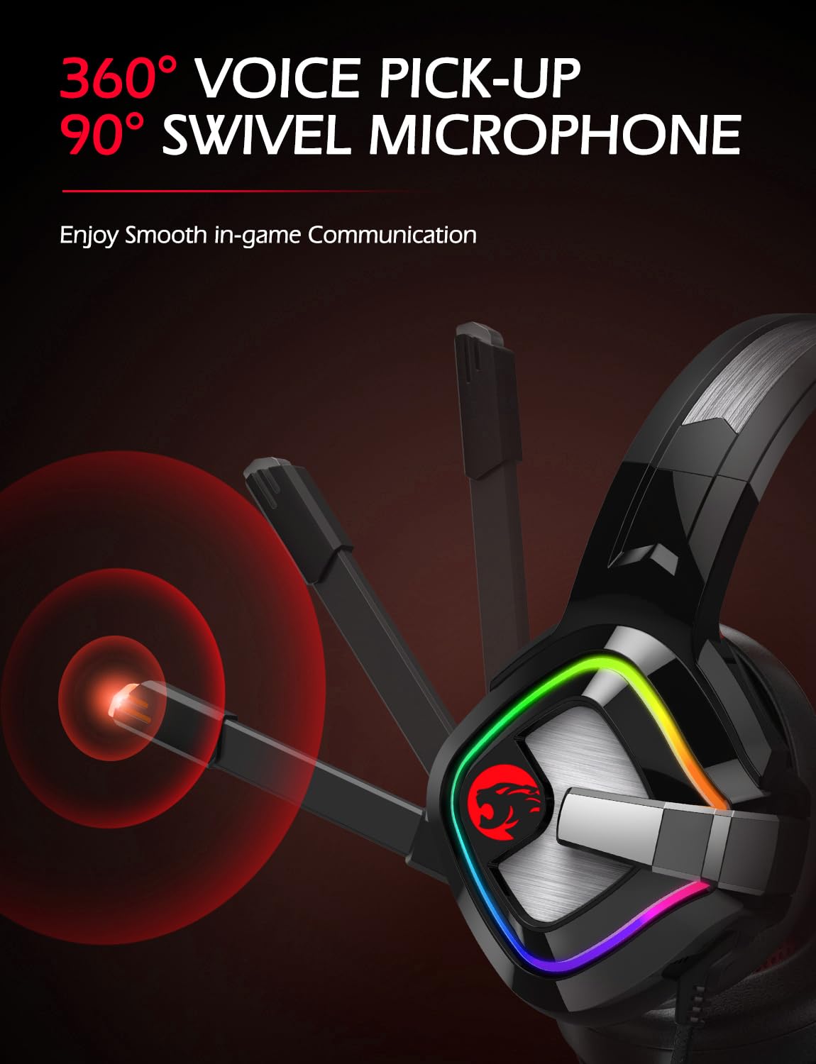 ZIUMIER Gaming Headset for PC, PS4, PS5, Xbox One, Xbox Series S/X, Switch, Noise Canceling Microphone, Stereo Surround Sound, 3.5mm Wired Gaming Headphones