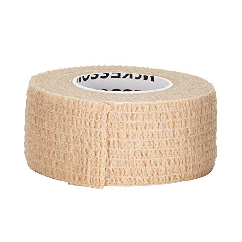 McKesson Non-Sterile Elastic Cohesive Bandage, Tan, 1 in x 5 yds, 1 Count, 30 Packs, 30 Total