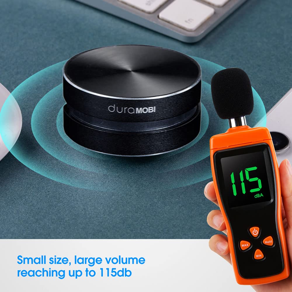 CalmGeek Bone Conduction Speakers, True Wireless Speakers BT5.0 Speaker 2 Pack Humbird Speakers Mini Portable Loud Stereo Sound Built-in Mic Sound Box with Magnetic Fixing Piece(Black-2pcs)