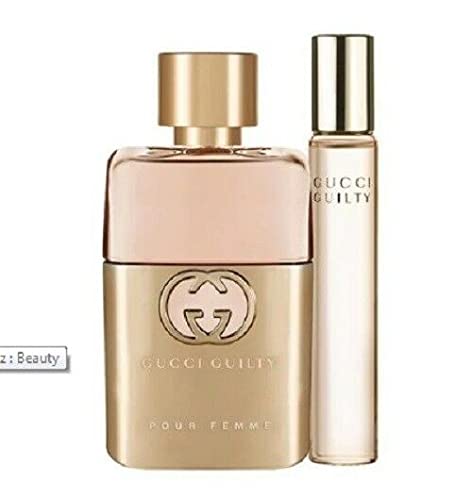Gucci Guilty 3 Piece Set: 3 zo Eau De Parfum Spray, .5 oz Eau De Parfum Spray, 1.6 oz Body Lotion