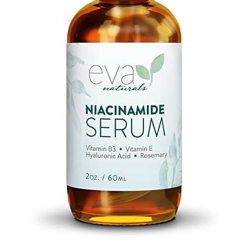 Niacinamide Serum for Face, Firming Moisturizer Serum with Niacinamide Vitamin B3 + Hyaluronic Acid - Pore Minimizer, Restores Elasticity, Reduces Blemishes, Discoloration Serum (2oz)