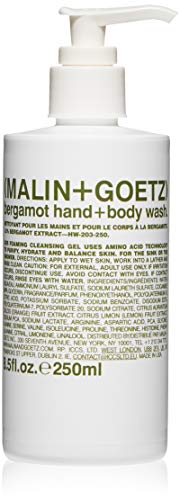 Malin + Goetz Essential Bergamot Hand + Body Wash—purifying, hydrating hand + body wash for men + women. for all skin types, even sensitive. No stripping or irritation. Cruelty-free + vegan 8.5 Fl oz