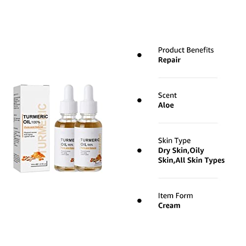 2022 New Turmeric Dark Spot Corrector Serum,Natural Turmeric Dark Spot Corrector Serum for Face, Skin Care Moisturizing Repair Serum(2PCS-60ml)